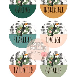 Boho Tropics Affirmation Station - Etsy