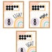 Pastel Boho Rainbow Classroom Number Posters - Etsy