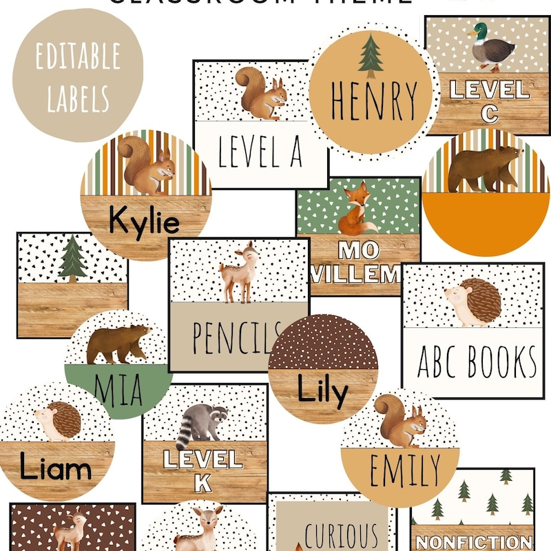 Woodland Classroom - Etsy