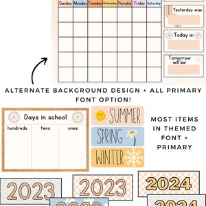 Daisy Dreams Classroom Calendar - Etsy
