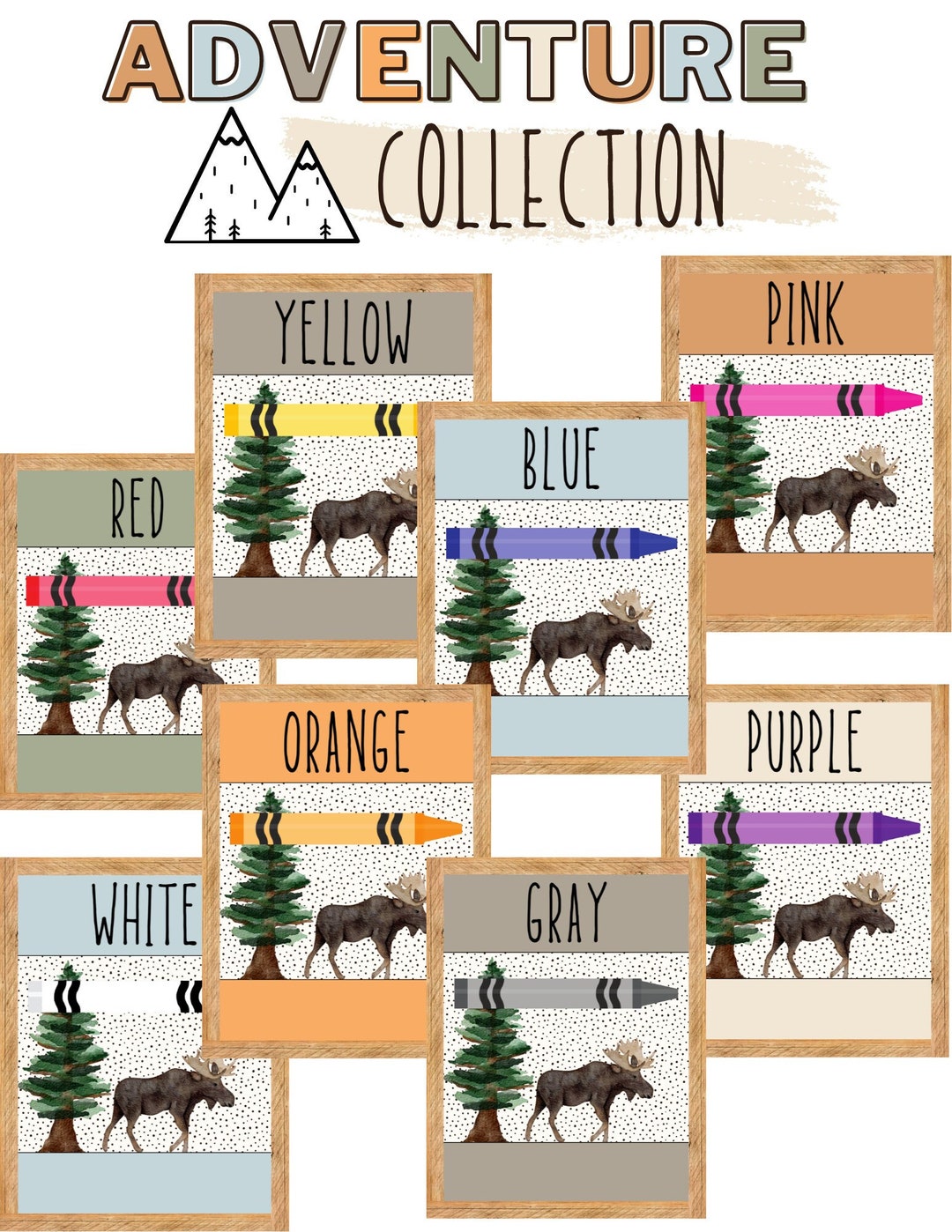Adventure Classroom Color Posters - Etsy