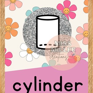 Groovy Glitter Shape Posters - Etsy