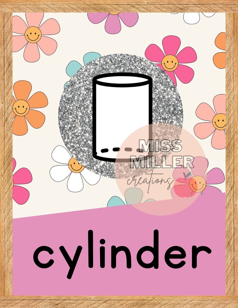 Groovy Glitter Shape Posters - Etsy