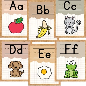 Wildflower Fields Classroom Alphabet Posters - Etsy