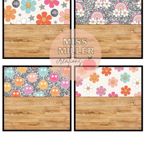 Groovy Glitter Classroom Labels [editable] - Etsy