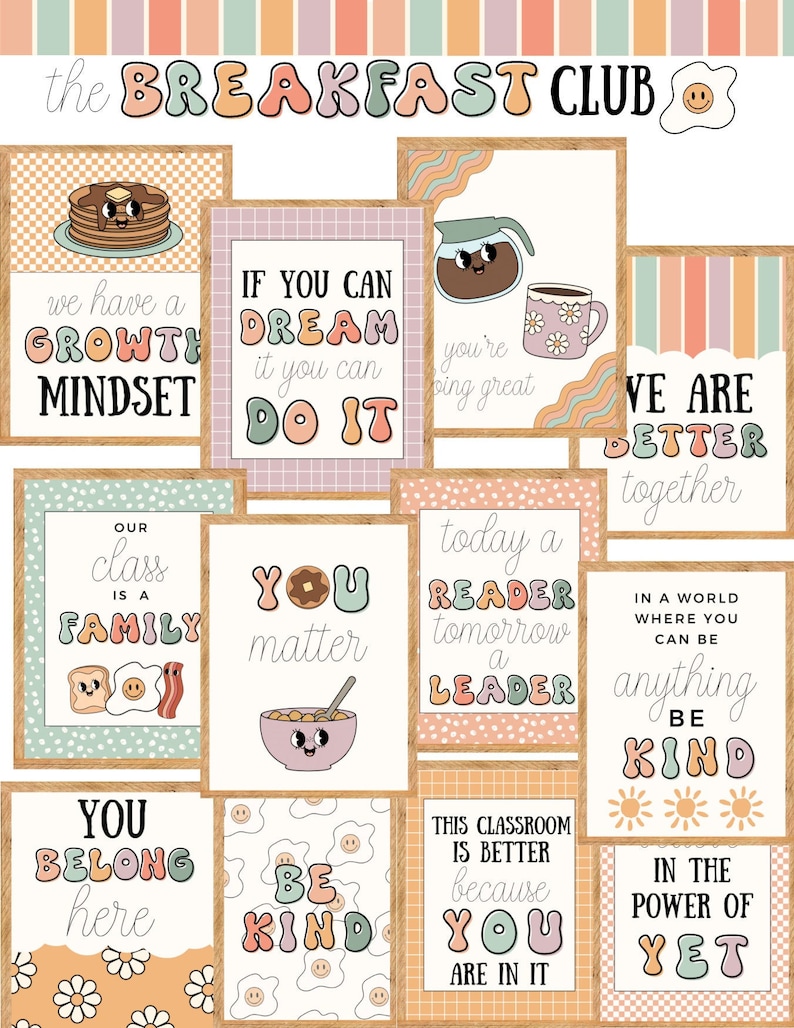 The Breakfast Club Classroom Posters - Etsy