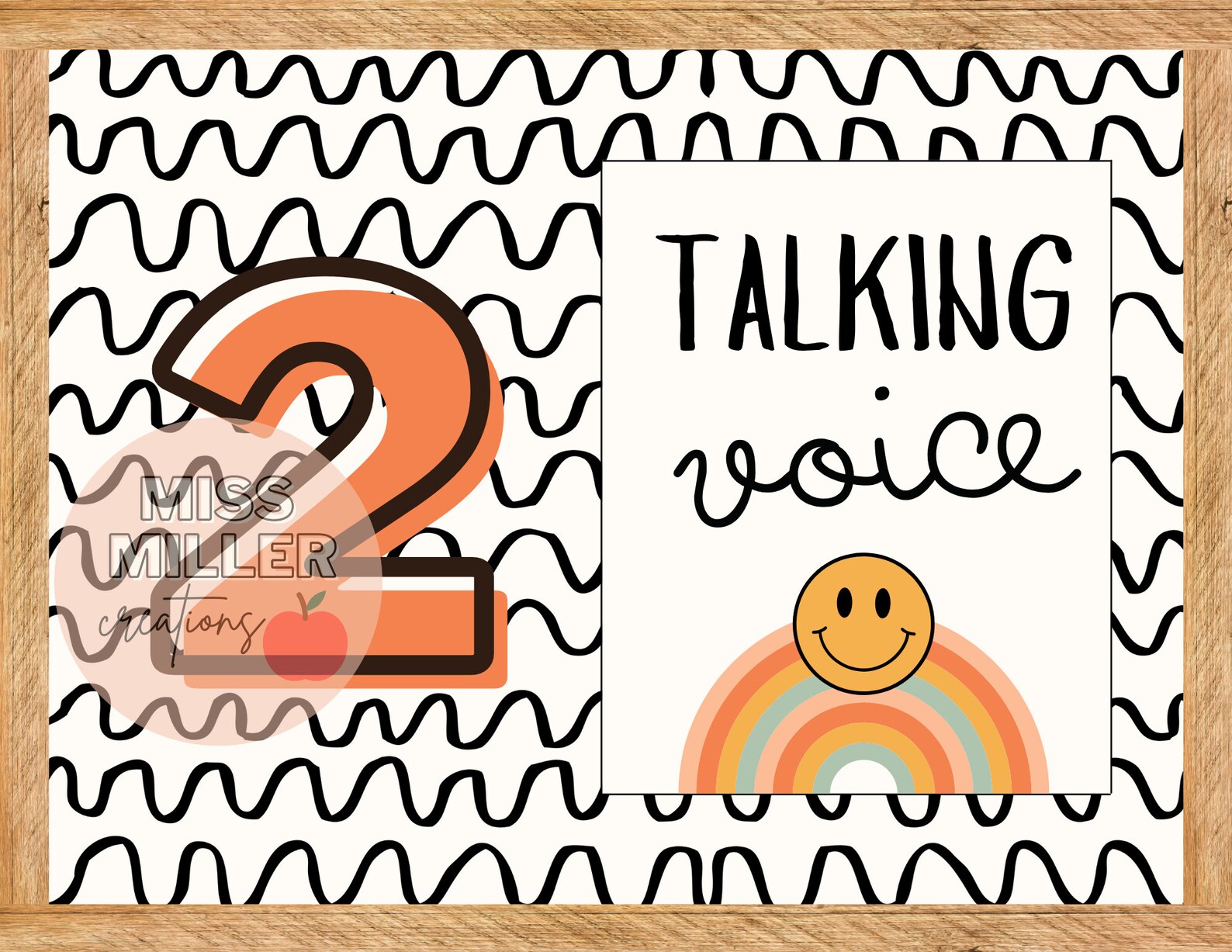 Groovy Boho Voice Level Classroom Posters editable - Etsy