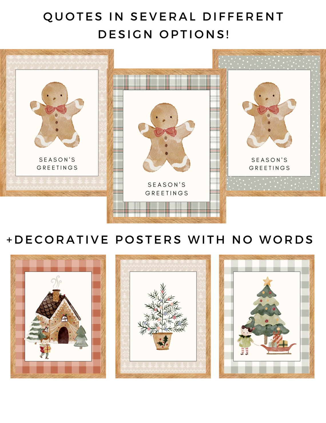 Boho Christmas Classroom Decor Posters - Etsy