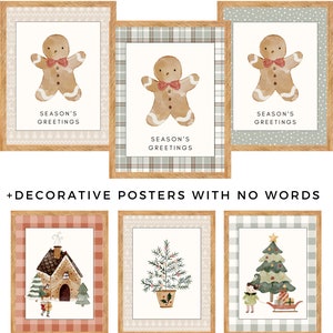 Boho Christmas Classroom Decor Posters - Etsy