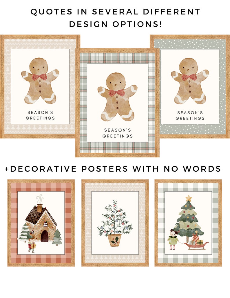 Boho Christmas Classroom Decor Posters - Etsy