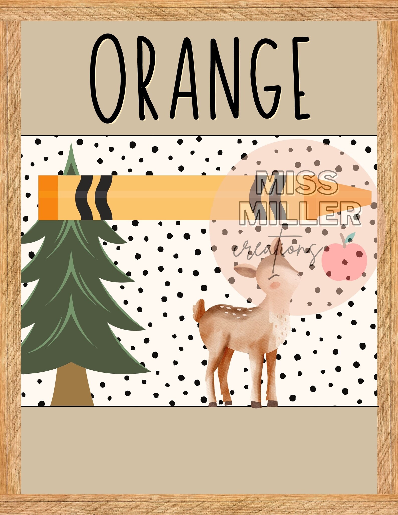 Woodland Classroom Color Posters | Etsy