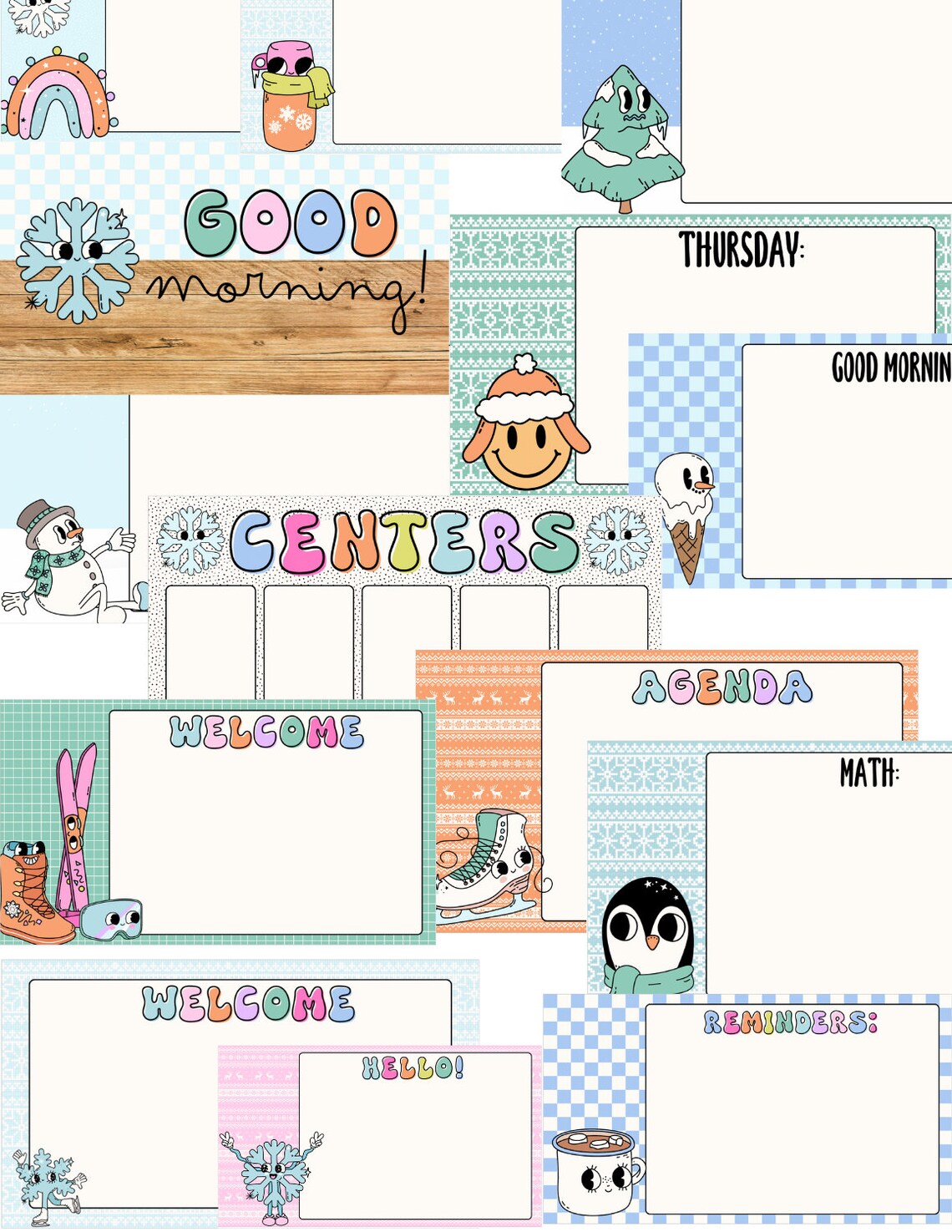 Seasonal Yearlong Google Slides Template Bundle - Etsy