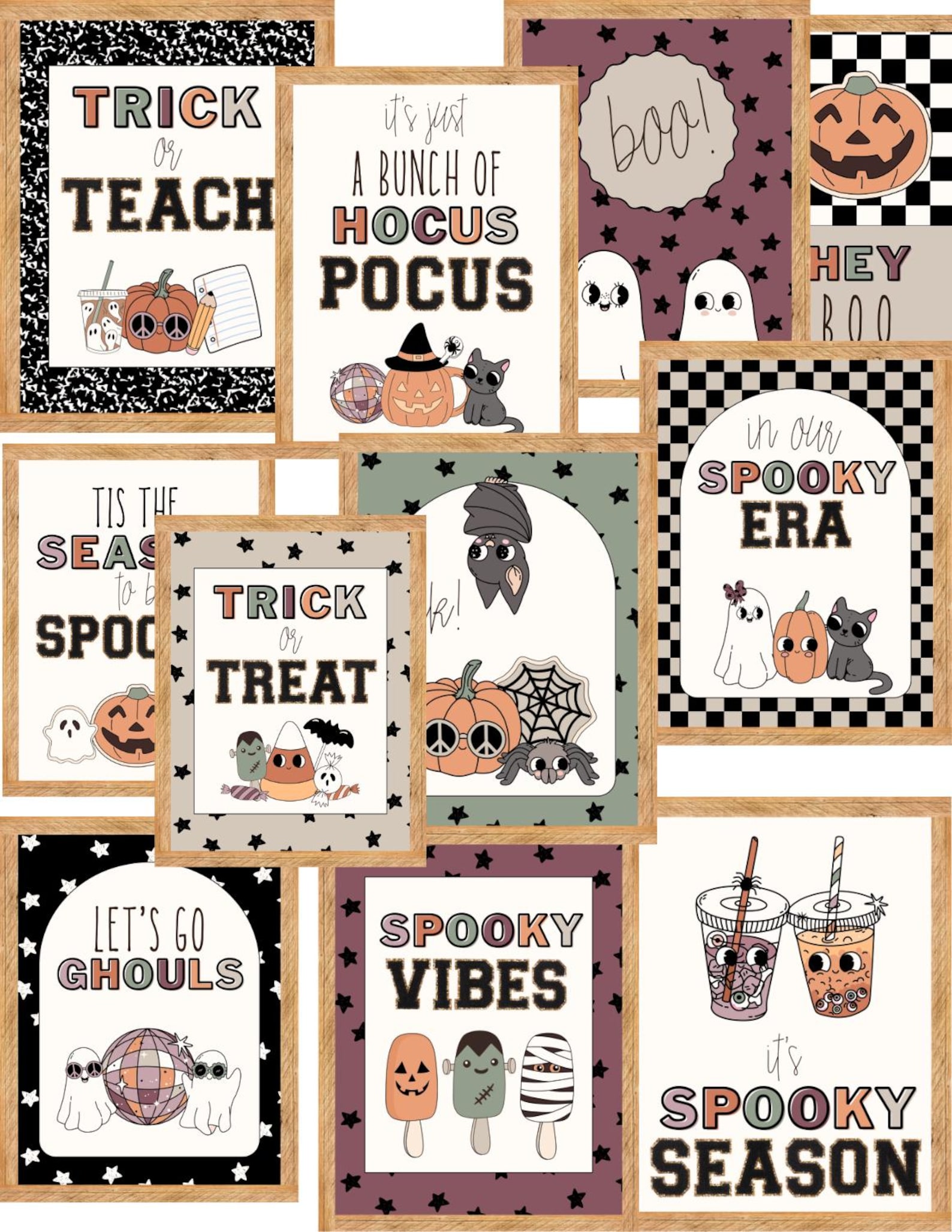 The Spooky Era: Halloween Classroom Decor Posters - Etsy