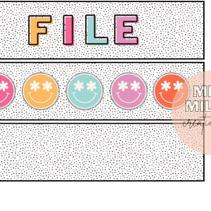 Groovy Glitter 10-drawer Cart Labels - Etsy