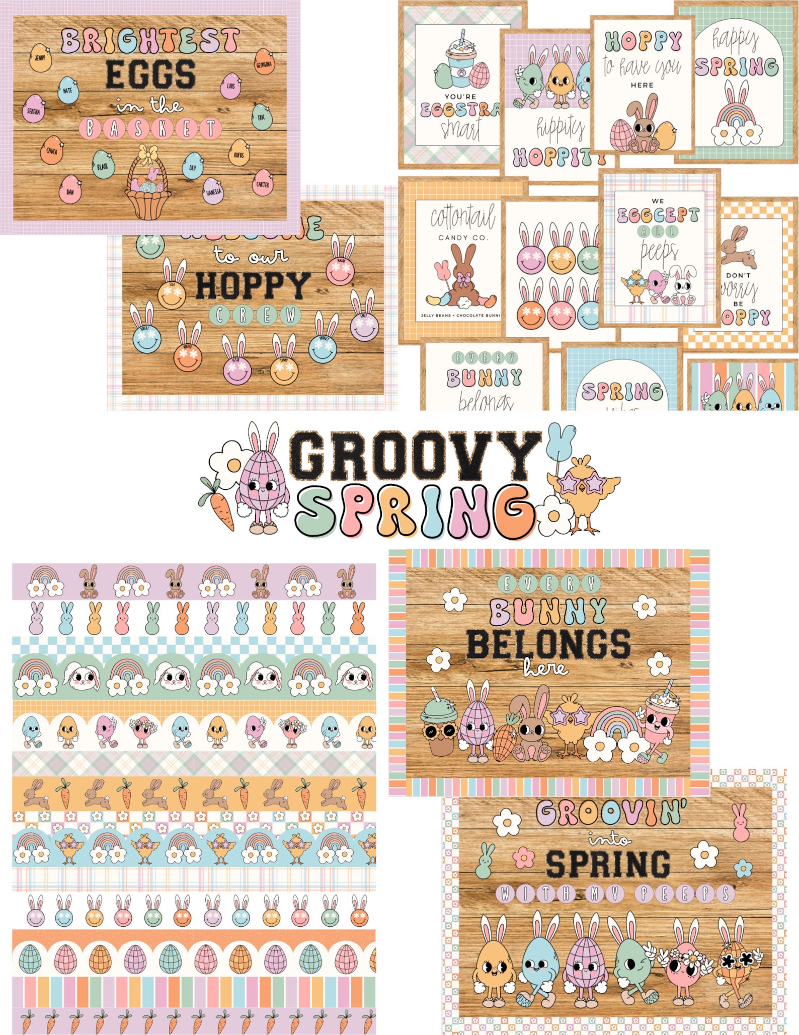 Groovy Seasonal YEARLONG Classroom Decor Bundle - Etsy