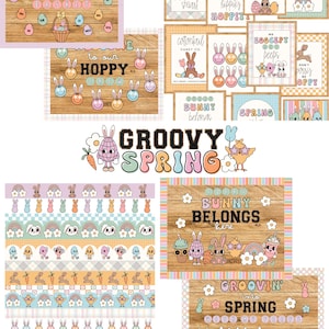 Groovy Seasonal YEARLONG Classroom Decor Bundle - Etsy