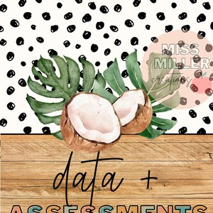 Boho Tropics Binder Covers [editable] - Etsy