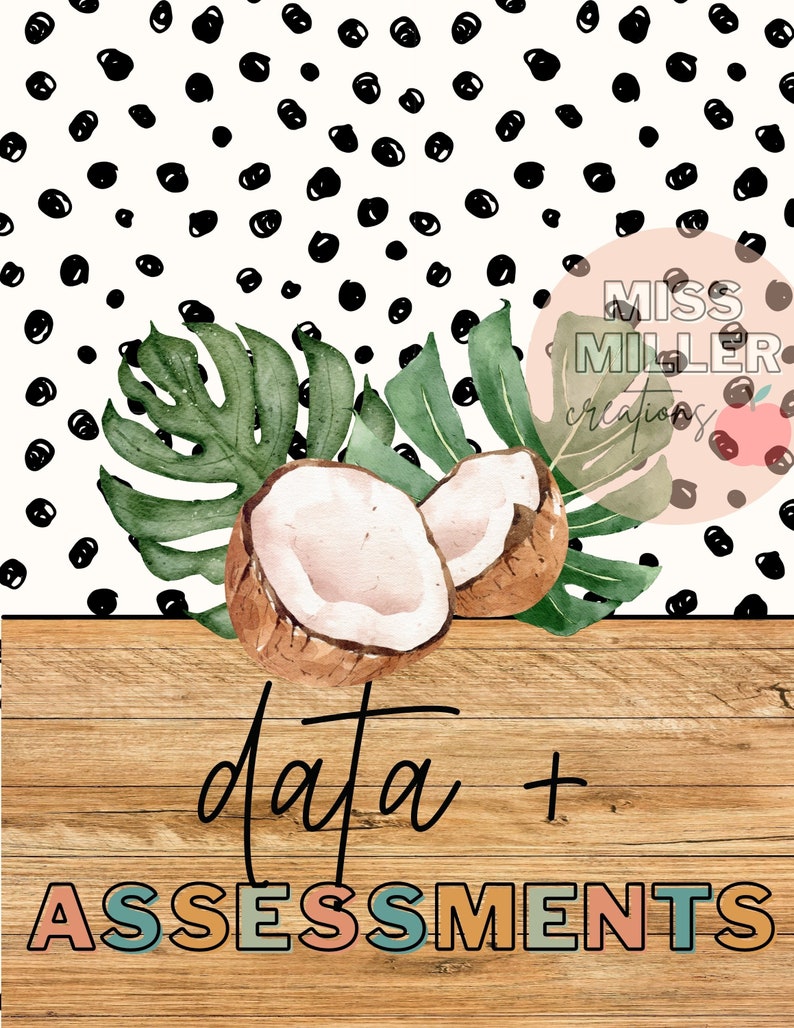 Boho Tropics Binder Covers editable - Etsy