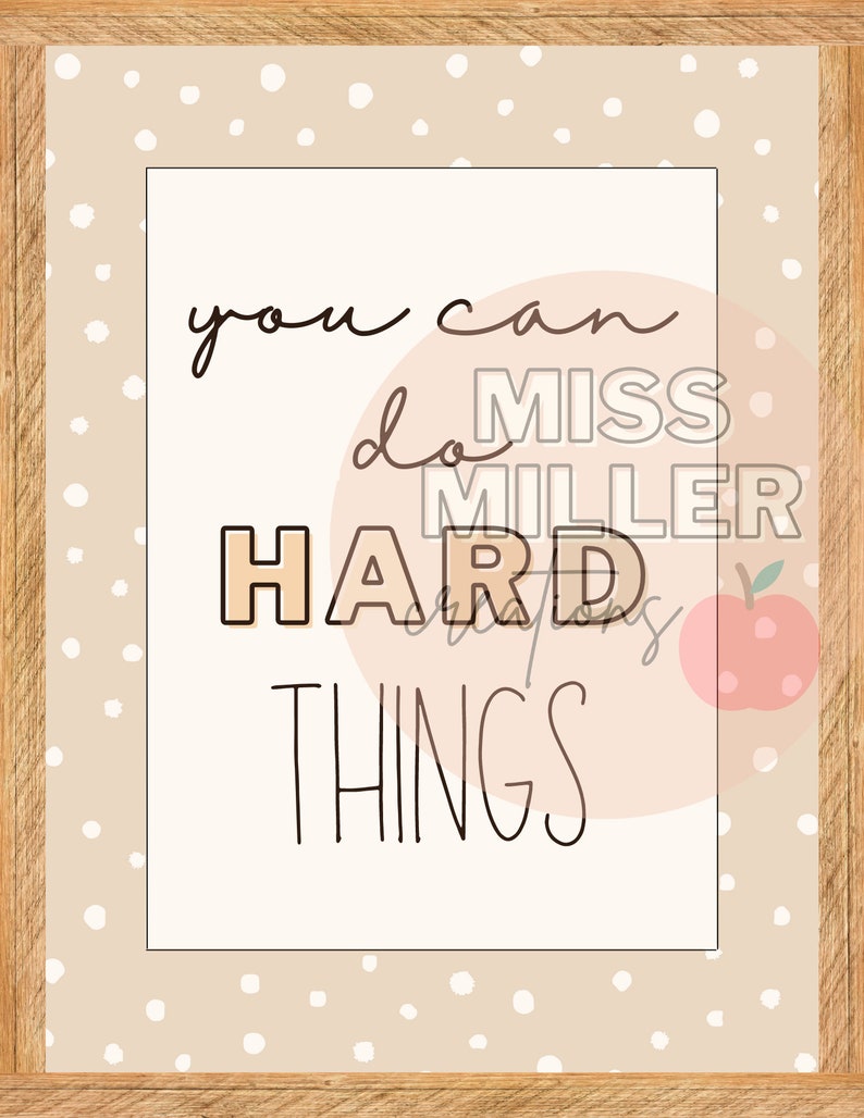 Neutral Boho Rainbow Classroom Motivational Quote Posters - Etsy