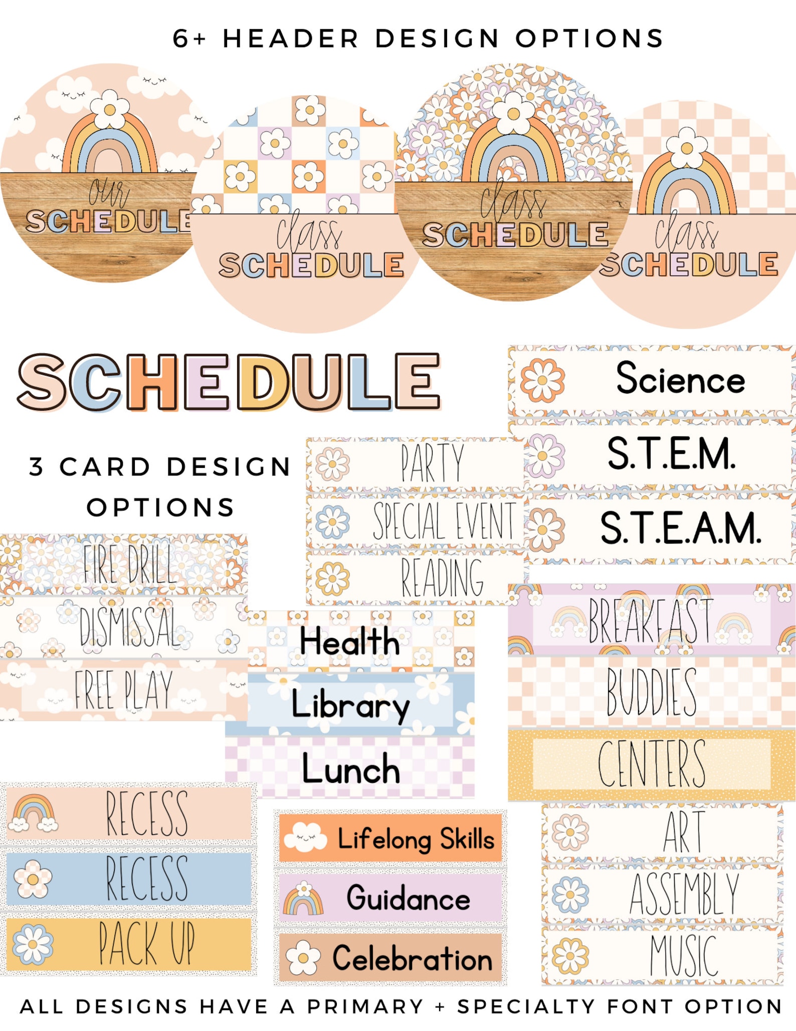 Daisy Dreams Classroom Schedule [editable] - Etsy