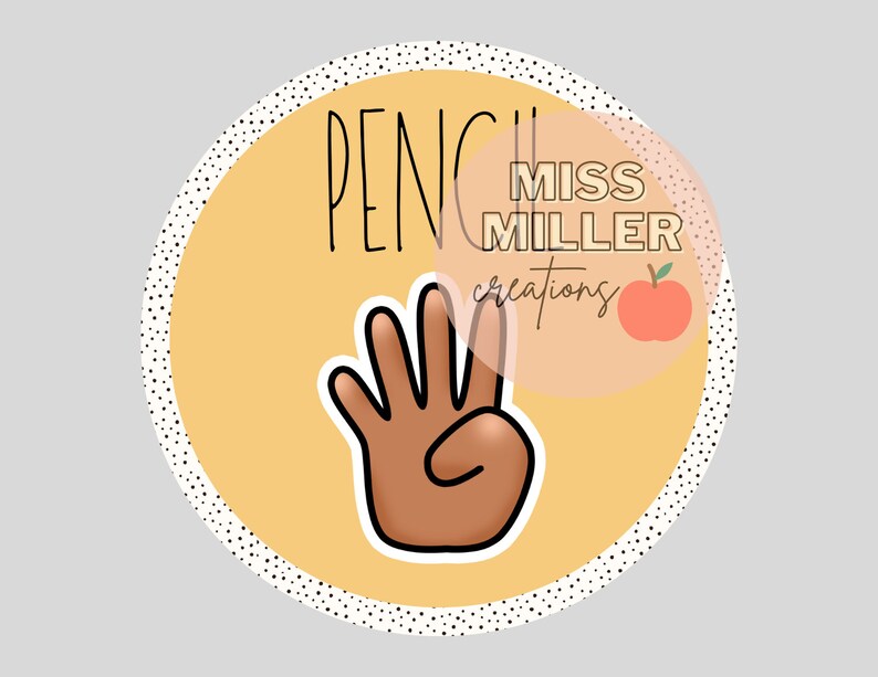 Daisy Dreams Hand Signals Classroom Posters editable - Etsy