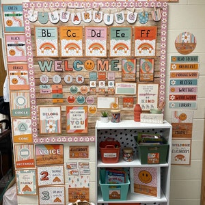 Groovy Boho Complete Classroom Collection [editable] - Etsy