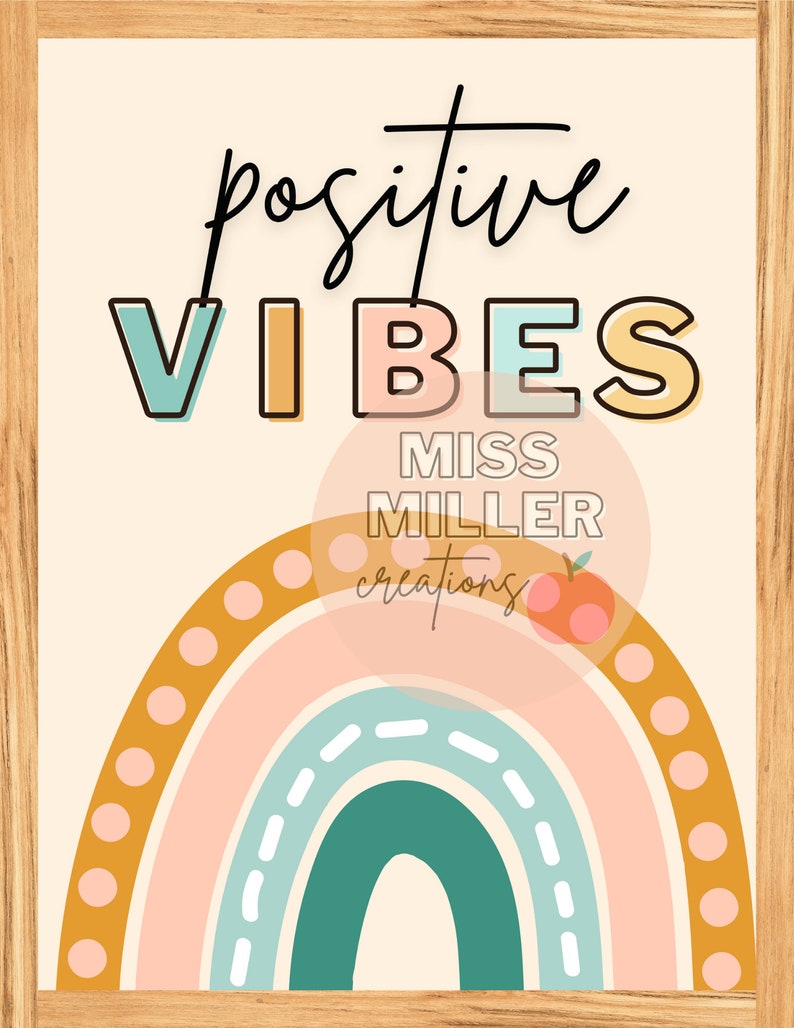 Modern Boho Rainbow Classroom Decor editable - Etsy