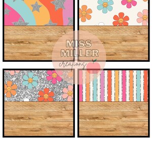 Groovy Glitter Classroom Labels [editable] - Etsy