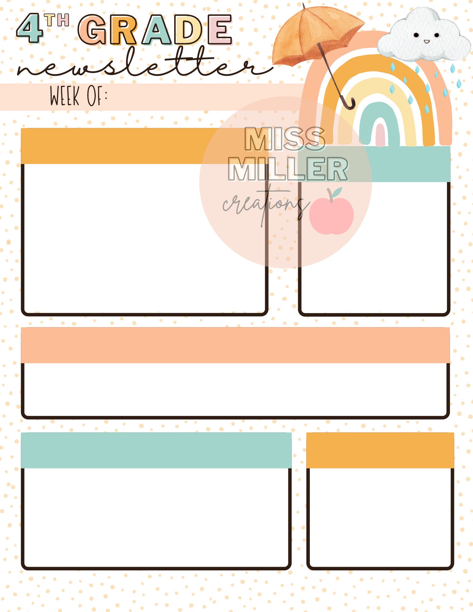 March Classroom Weekly Newsletter Template editable - Etsy