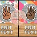 Groovy Glitter Hand Signals Classroom Posters editable - Etsy