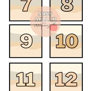 Neutral Boho Rainbow Classroom Calendar - Etsy