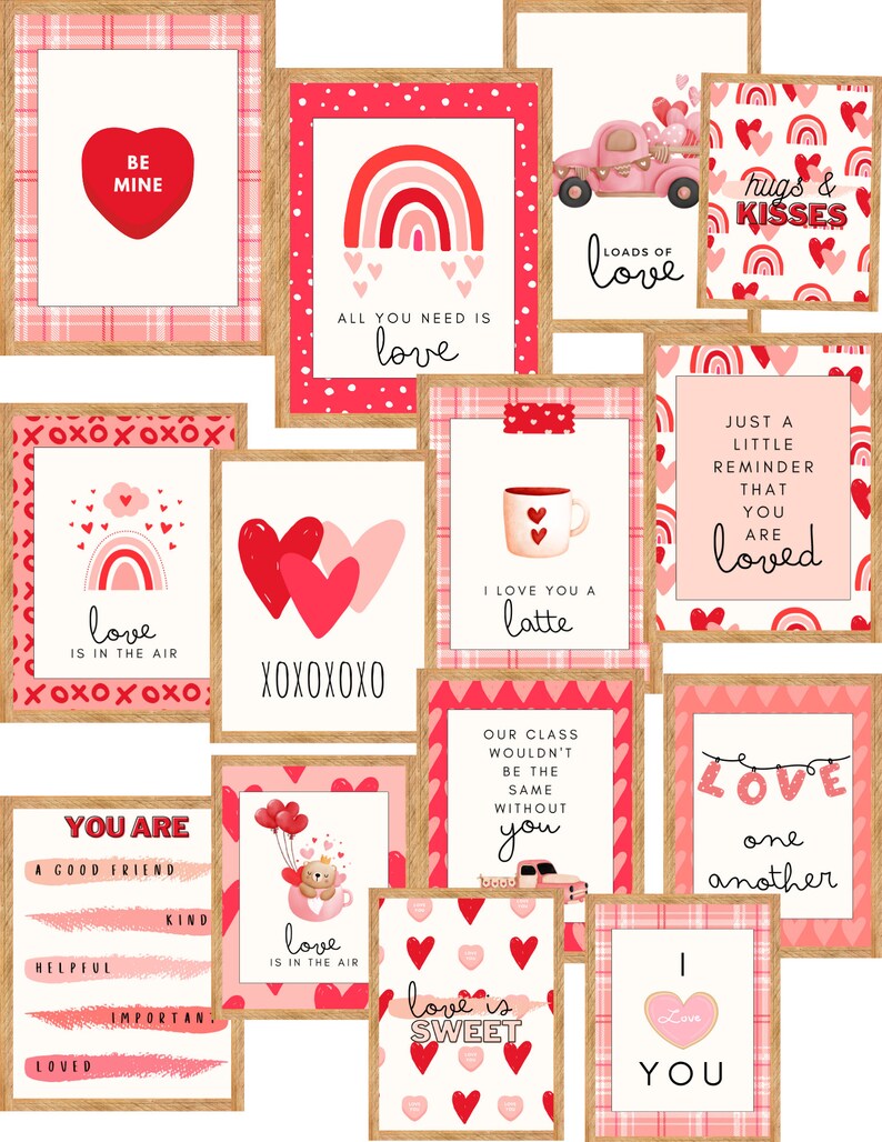 Valentine's Day Classroom Decor Collection - Etsy