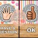 Groovy Glitter Hand Signals Classroom Posters editable - Etsy
