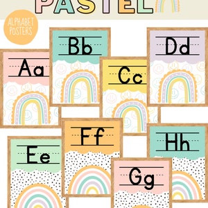 Pastel Boho Rainbow Complete Classroom Collection - Etsy