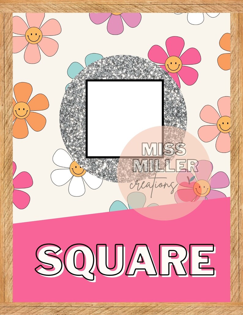 Groovy Glitter Shape Posters - Etsy