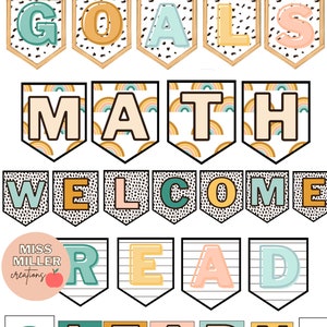 Modern Boho Rainbow Classroom Decor [editable] - Etsy