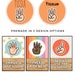 Retro Rainbow Hand Signals Classroom Posters editable - Etsy