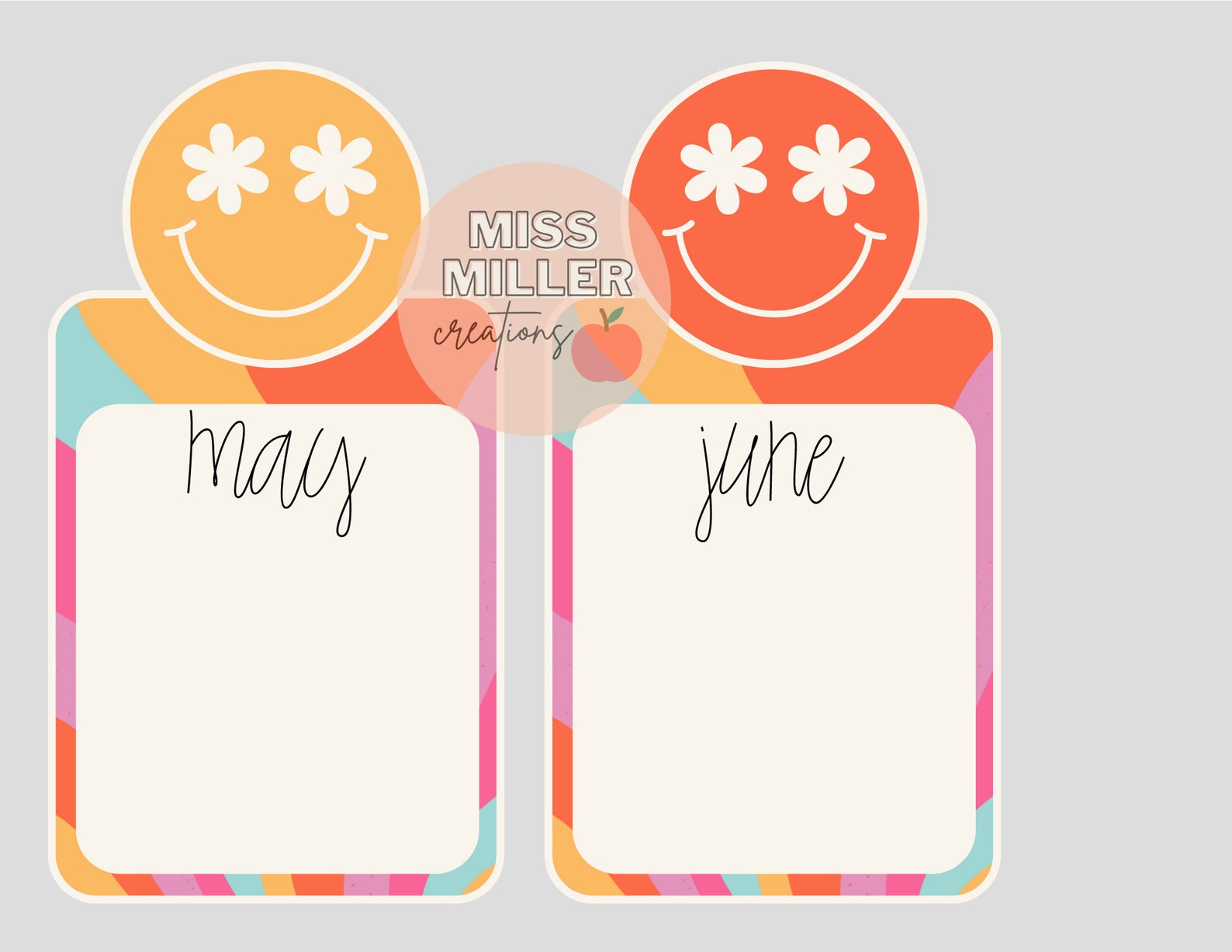 Groovy Glitter Class Birthday Display editable - Etsy