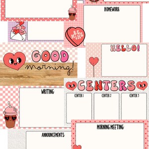 Groovy Valentine Classroom Decor Bundle - Etsy