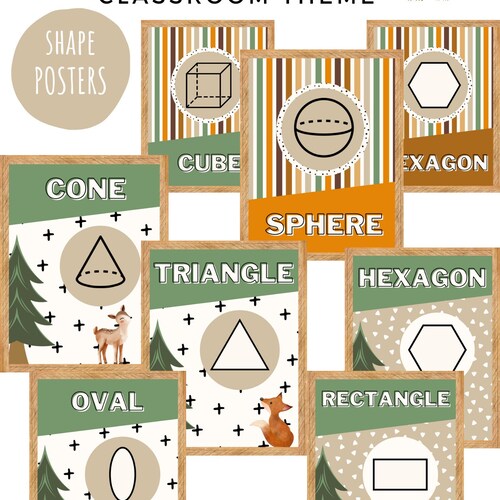 Printable Motivational Woodland Theme Classroom Posters - Etsy