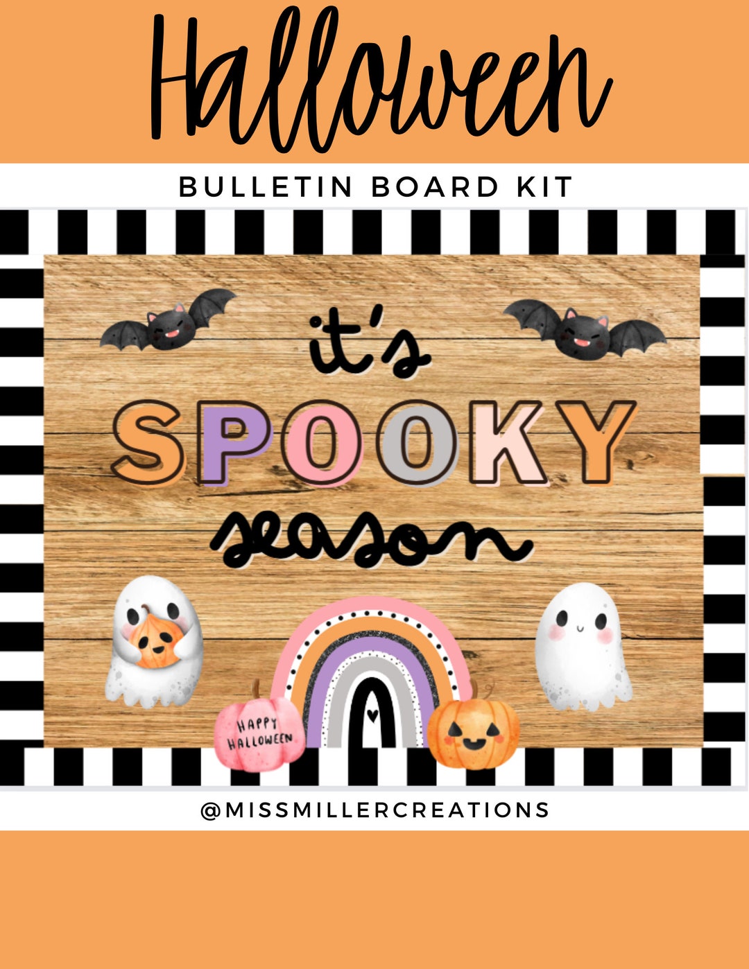 Modern Spooky Season Bulletin Board Kit [halloween] [holiday ...