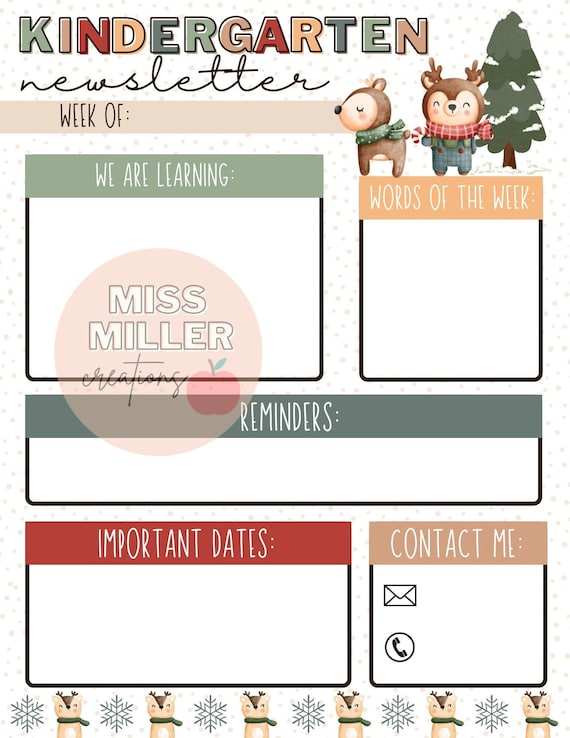 Winter Newsletter Template