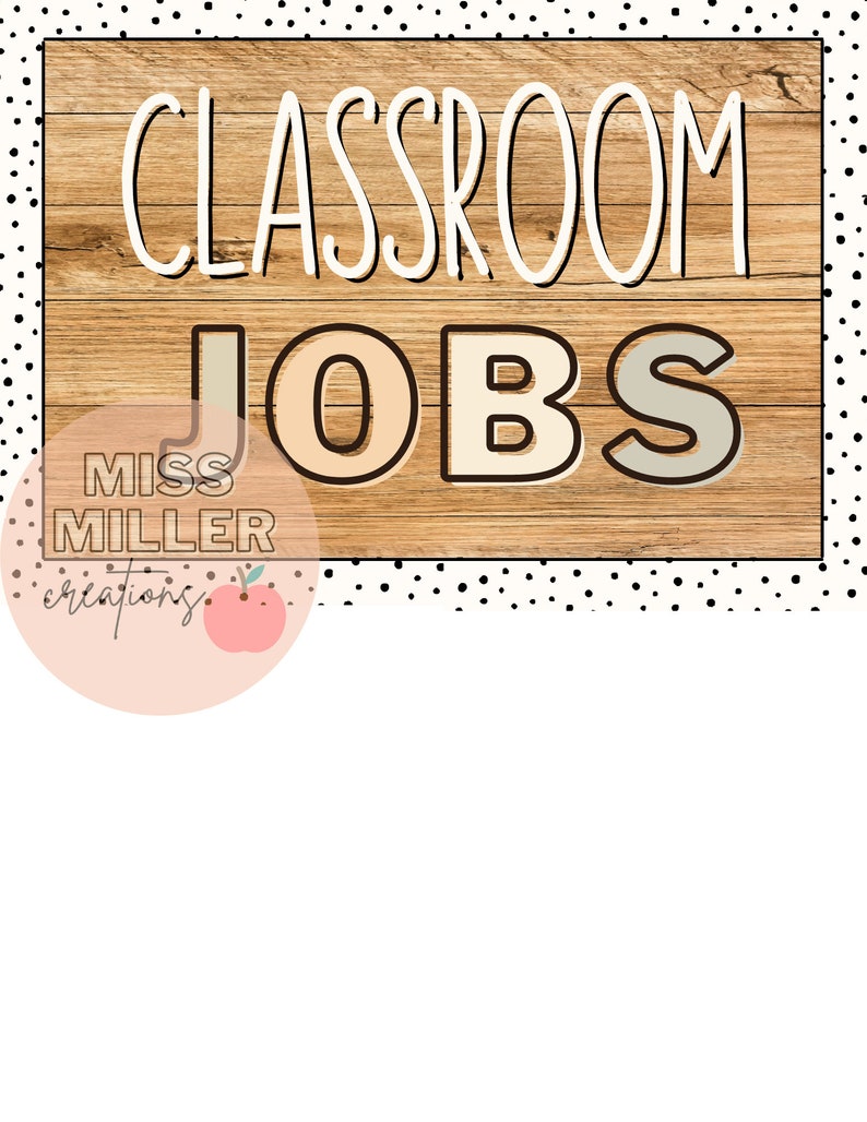 Neutral Boho Rainbow Classroom Jobs Display editable | Etsy