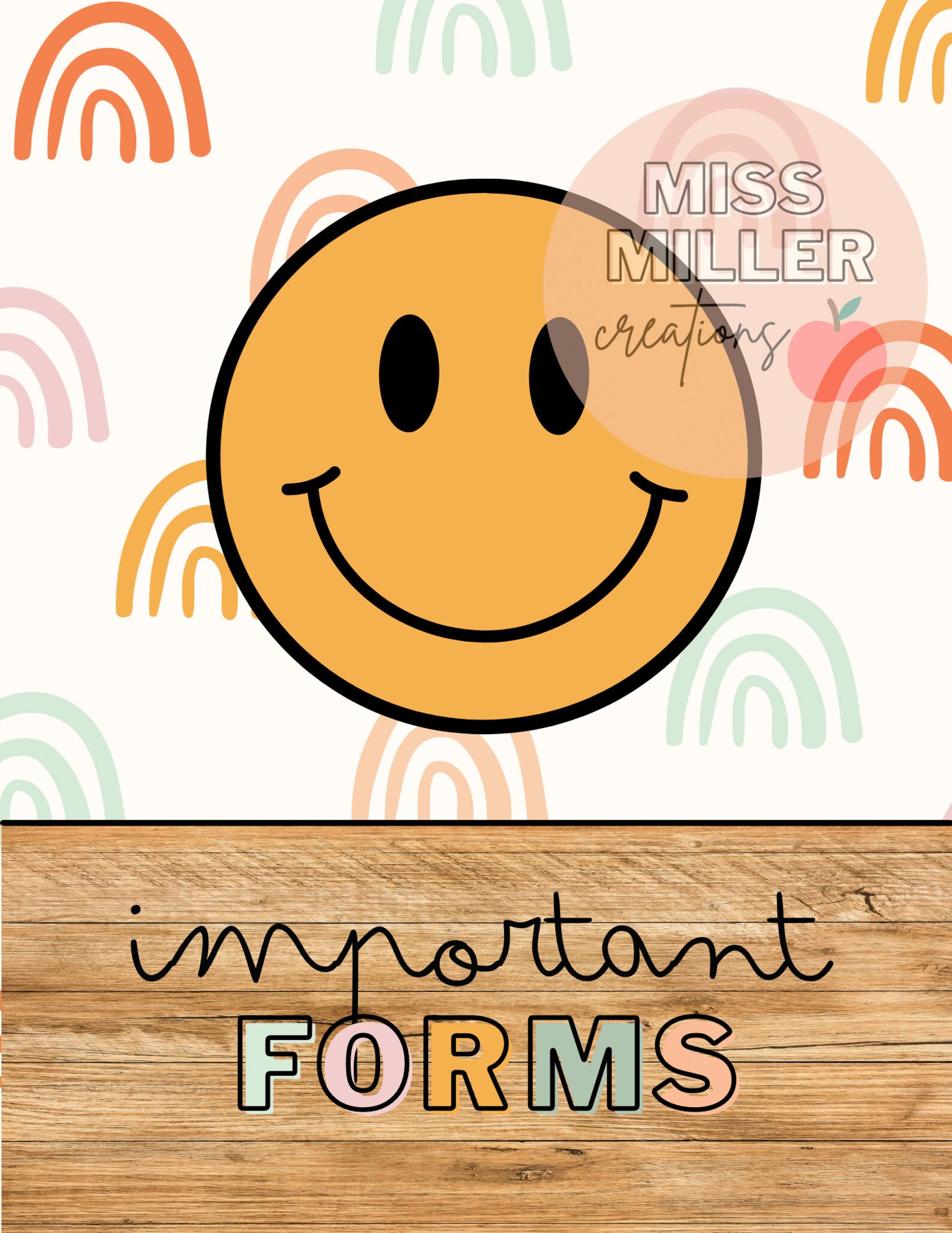 Groovy Boho Binder Covers editable - Etsy