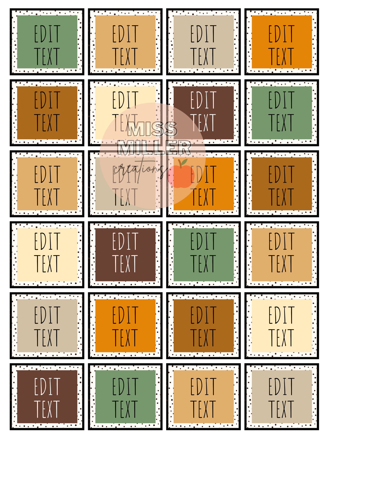 Woodland Teacher Toolbox Labels editable - Etsy