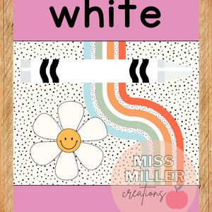 Retro Rainbow Classroom Color Posters - Etsy