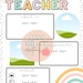 Pastel Boho Rainbow Meet the Teacher Template editable - Etsy