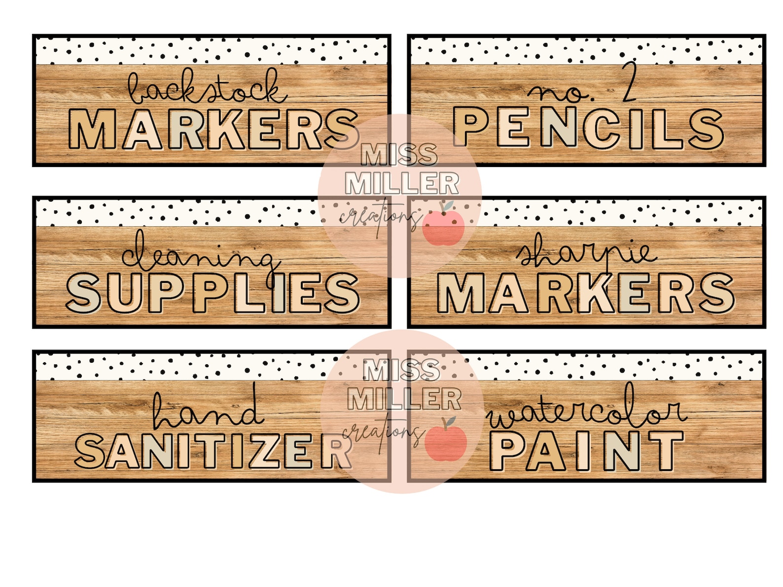 Neutral Boho Rainbow Classroom Supplies Labels - Etsy
