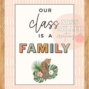 Boho Tropics Classroom Decor Posters - Etsy
