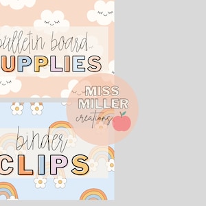 Daisy Dreams Classroom Supply Labels - Etsy